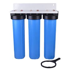 Aqua Jumbo 20” Triple Stage Main Line Water Filter – Sand, Carbon ...