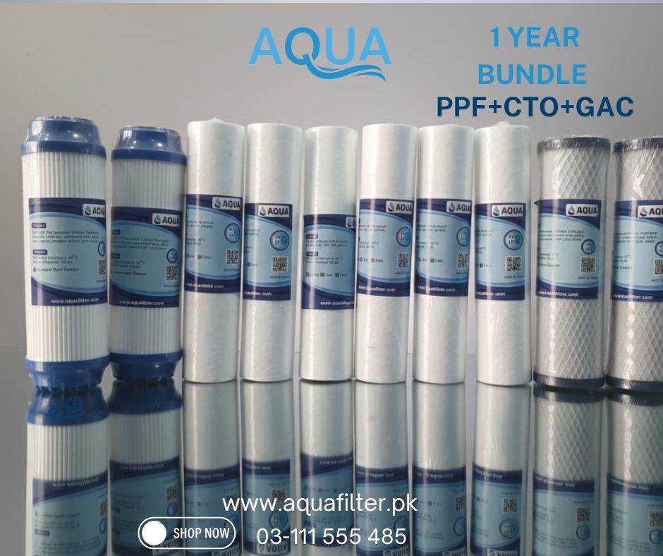 Aqua Water Filter Cartridge Yearly Bundle | 6 PPF 5 Micron, 2 CTO, 2 ...