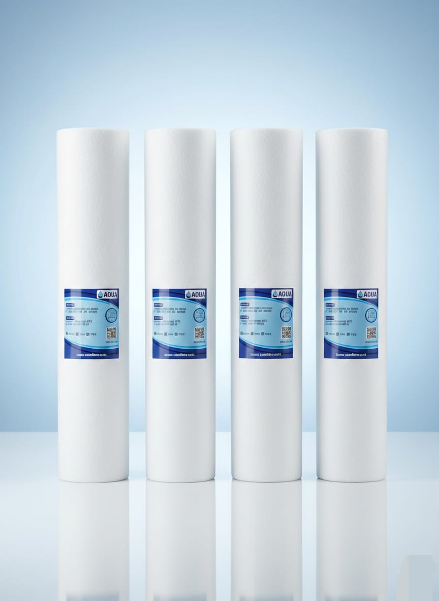 Jumbo PPF 20" Water Filter Cartridge –Set of 4 Pcs| Heavy Duty Sediment ...